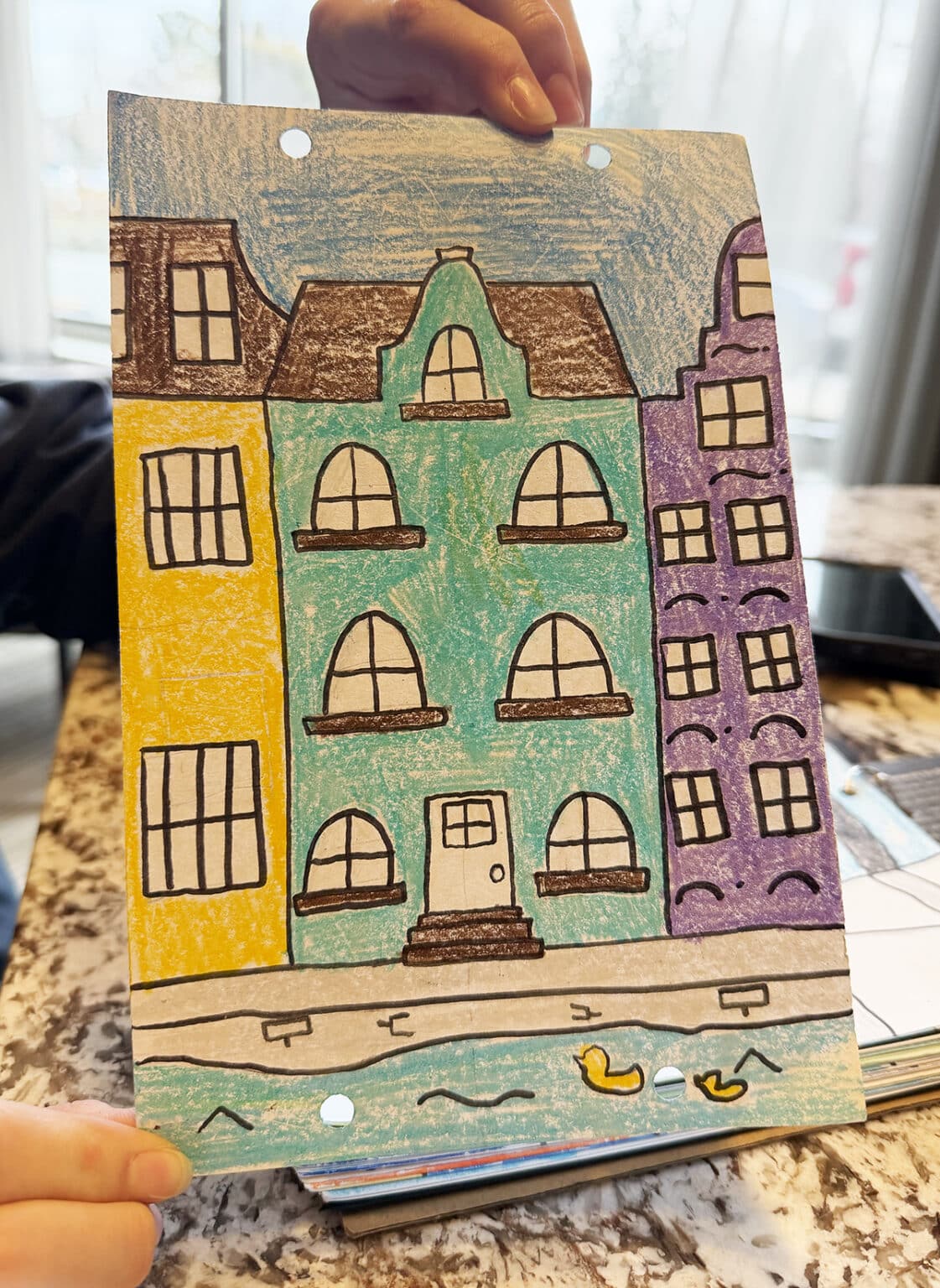 How to Draw Dutch Houses: Easy Step-by-Step Art Lesson for Kids