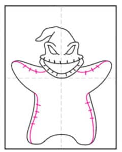 How to Draw Oggie Boogie from Nightmare before Christmas