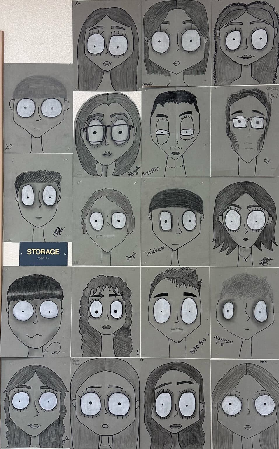 Tim Burton Self Portrait Art Lesson + Drawing Worksheet for Kids