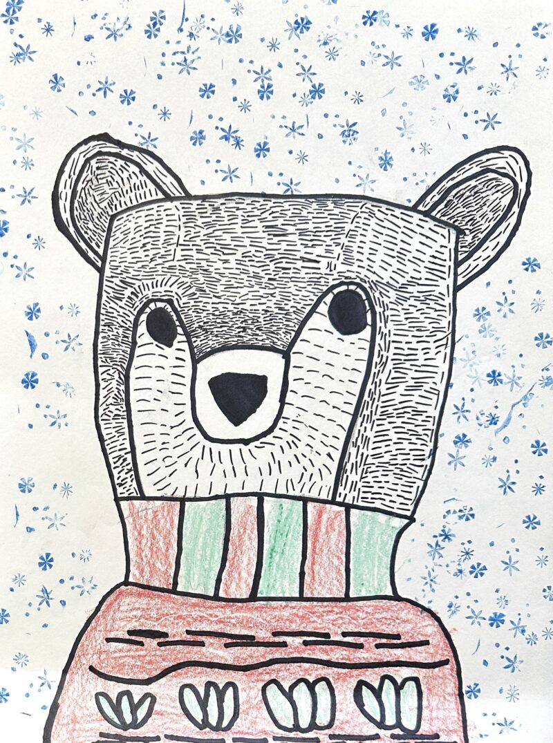 How to Draw a Bear in a Sweater: Step-by-Step Art Lesson for Kids