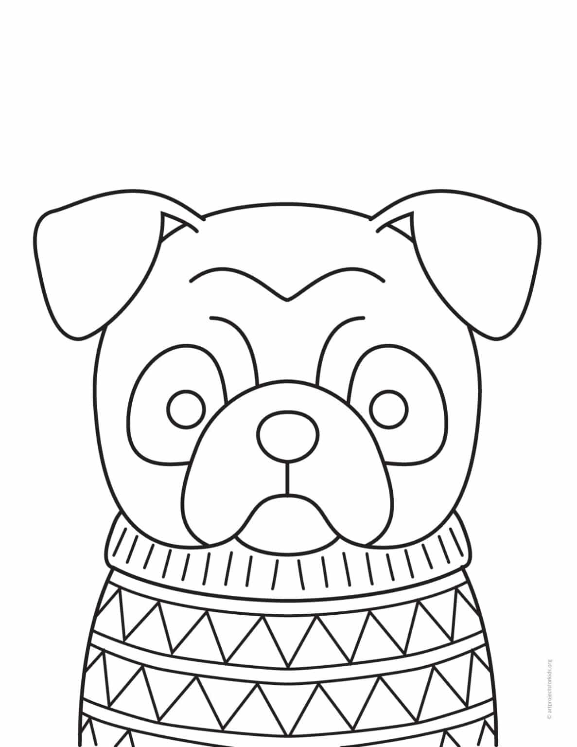 How to Draw a Bulldog in a Sweater: Easy Step-by-Step Art Lesson for Kids