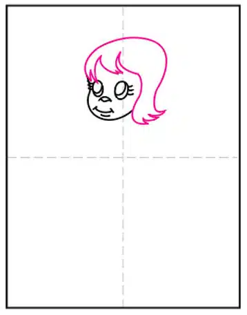 Easy How to Draw Cindy Lou Who Tutorial and Coloring Page