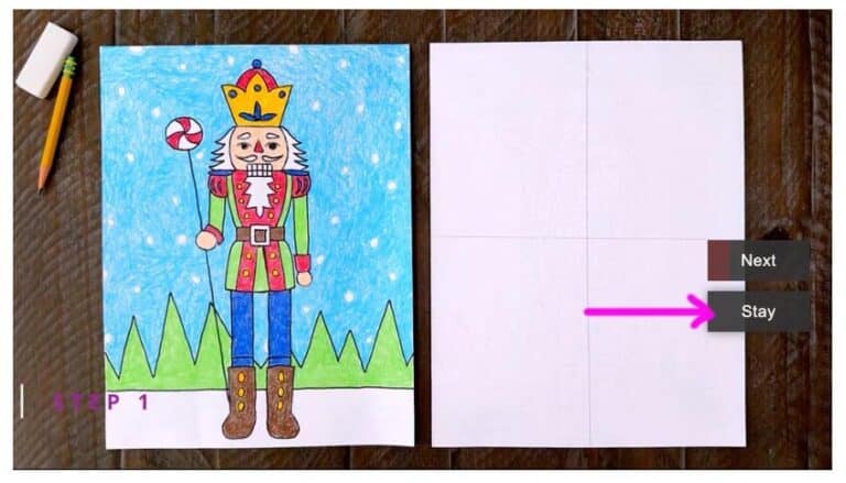 How to Draw a Nutcracker: Easy Step-by-Step Art Lesson for Kids