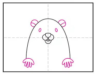 Easy How to Draw a Groundhog Tutorial Video & Groundhog Coloring Page