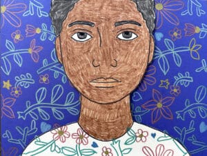 Kehinde Wiley Easy Art Self Portrait & Background Patterns for Kids