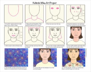 Kehinde Wiley Art Project: Easy Step-by-Step Art Lesson for Kids