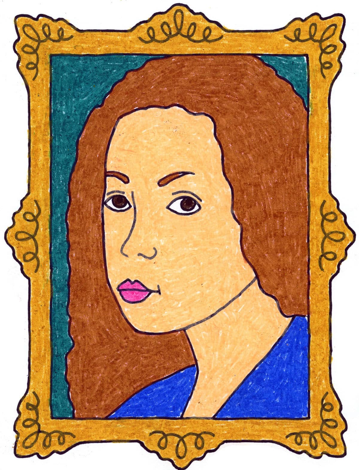Easy How To Draw Ruby Bridges Tutorial And Ruby Coloring Page Easy How To Draw Ruby Bridges Tutorial And Ruby Coloring Page