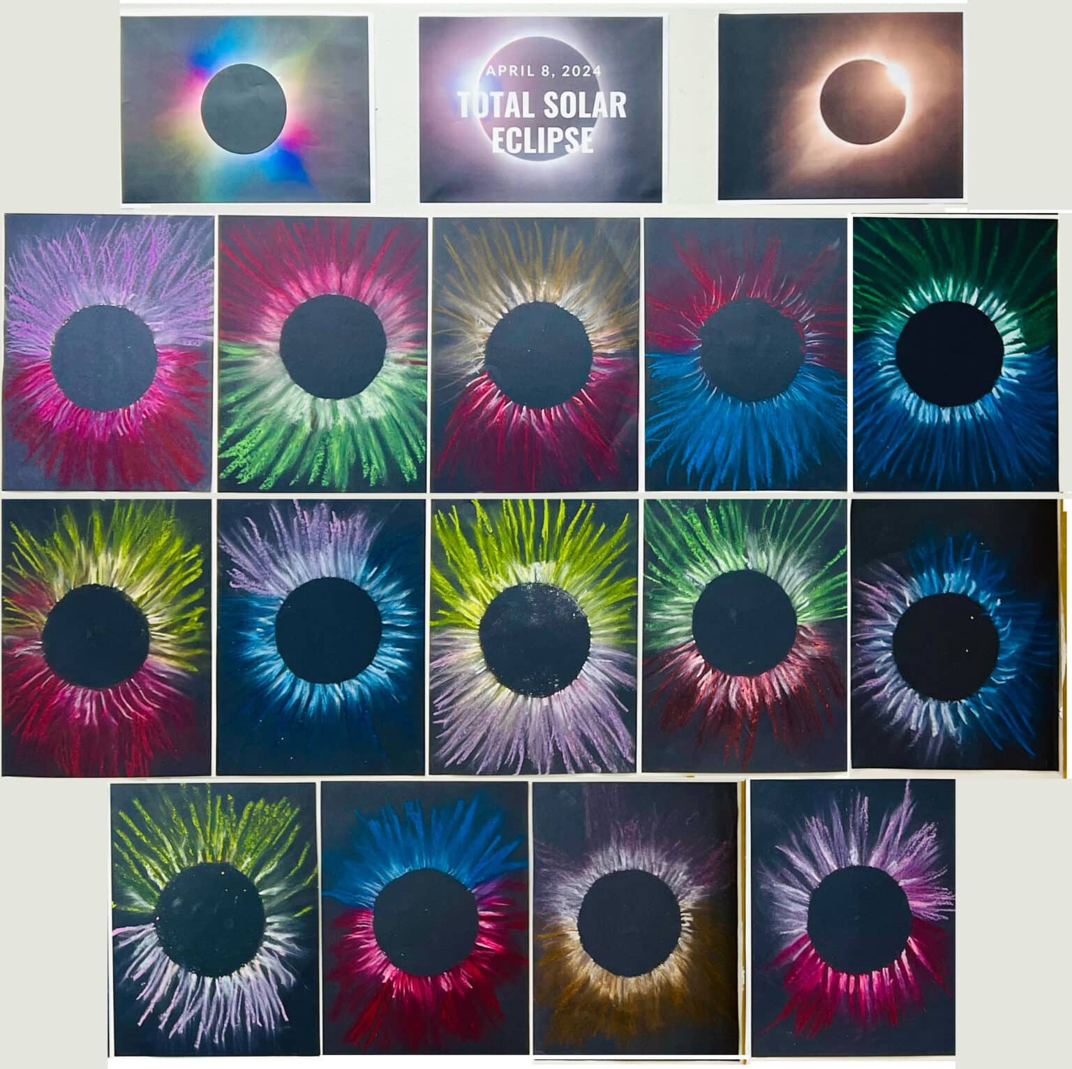 2024 Solar Eclipse Art Project for Kids
