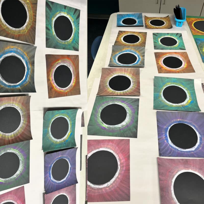 2024 Solar Eclipse Art Project for Kids
