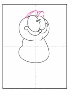 Easy How to Draw Garfield and a Garfield Coloring Page