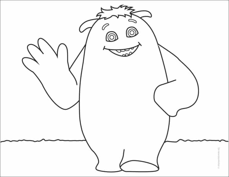 Easy How to Draw Blue from the If Movie