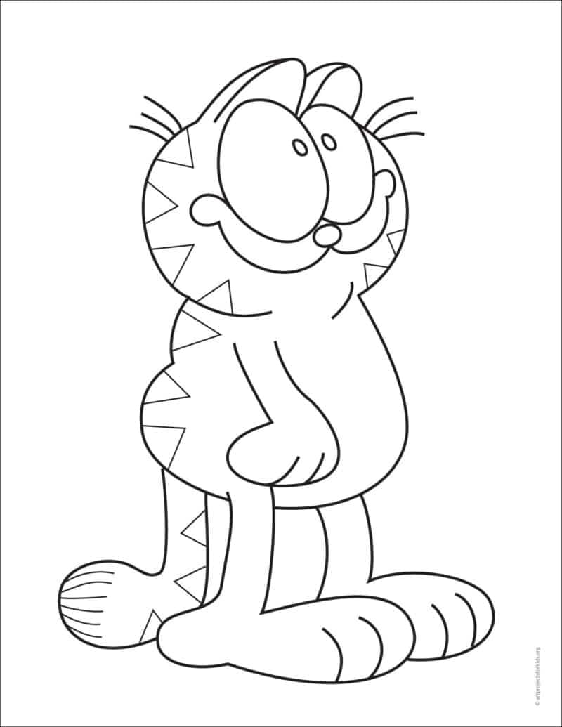 How to Draw Garfield: Easy Step-by-Step Art Lesson for Kids