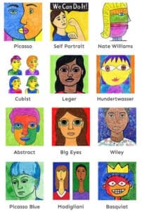 12 Famous Artist Self-Portraits | Step-by-Step Elementary Art History ...