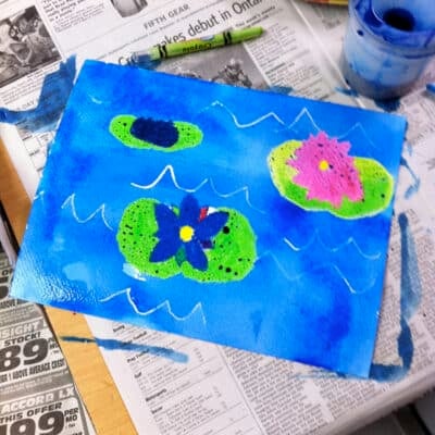 Easy Monet Art Project: How to Paint Water Lilies Tutorial Video