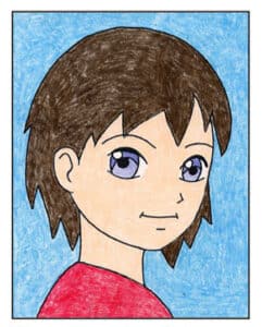 How to Draw an Anime Self Portrait: Step-by-Step Art Lesson for Kids