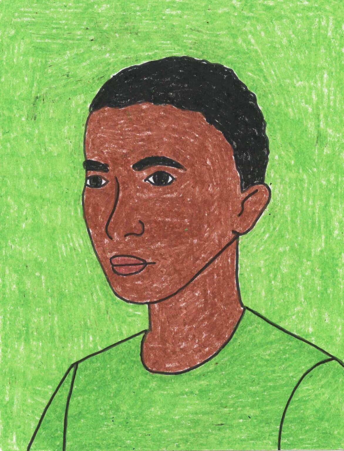 Draw A Van Gogh Self Portrait Step by Step Art Lesson For Kids