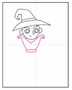 How to Draw a Witch: Easy Step-by-Step Art Lesson for Kids