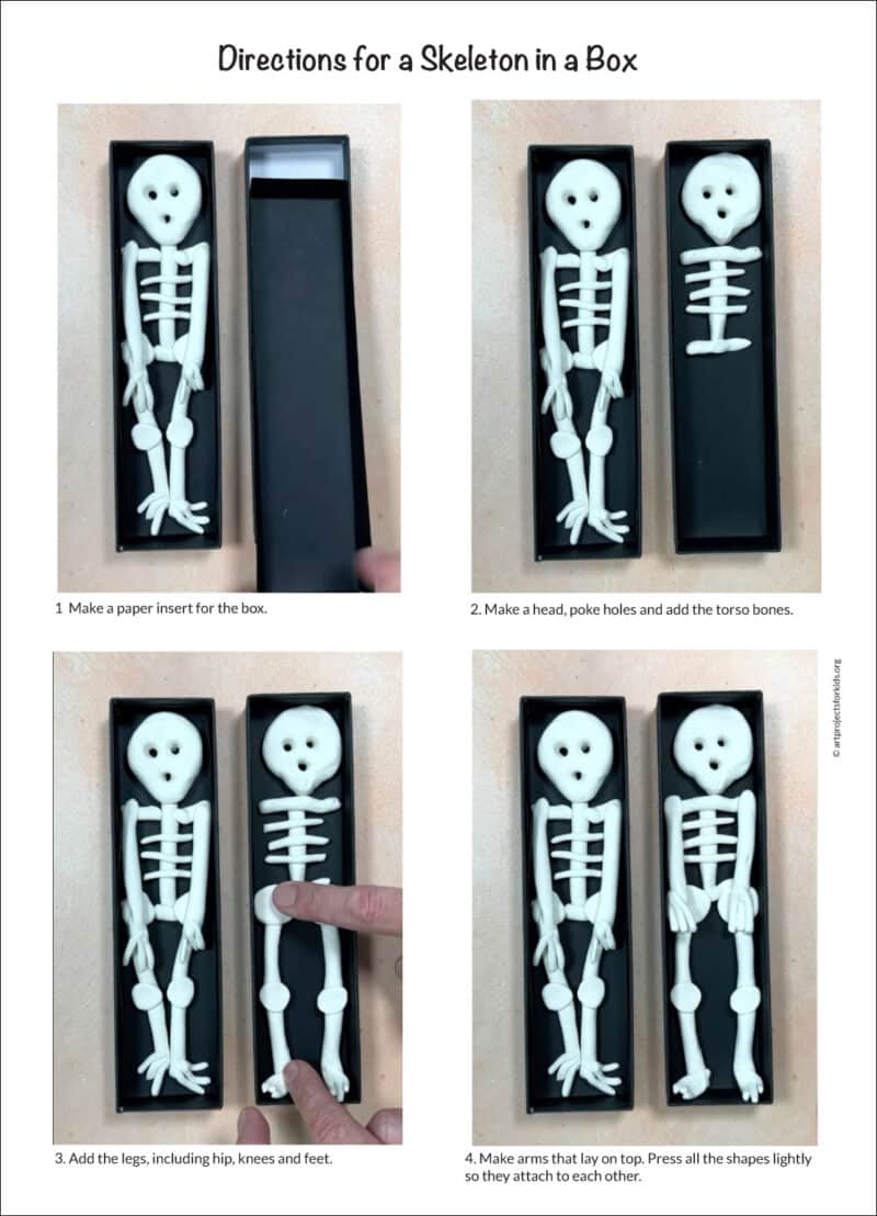 How to Make an Easy Skeleton Craft Project for Kids