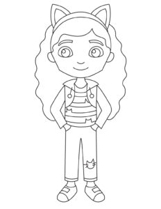 How to Draw Gabby & Her Dollhouse: Easy Cartoon Art Lesson for Kids