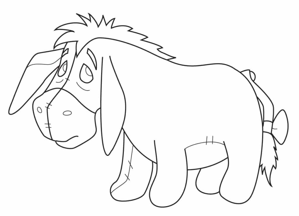 How to Draw Eeyore from Winnie the Pooh: Step-by-Step Art Lesson
