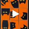 Easy Halloween Cat Project Tutorial & Cat Coloring Page