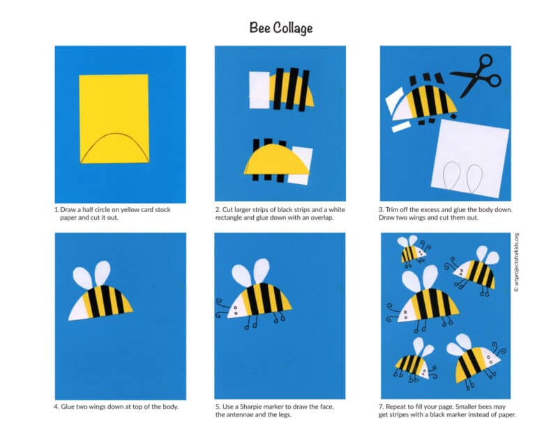 Bee Collage · Art Projects for Kids