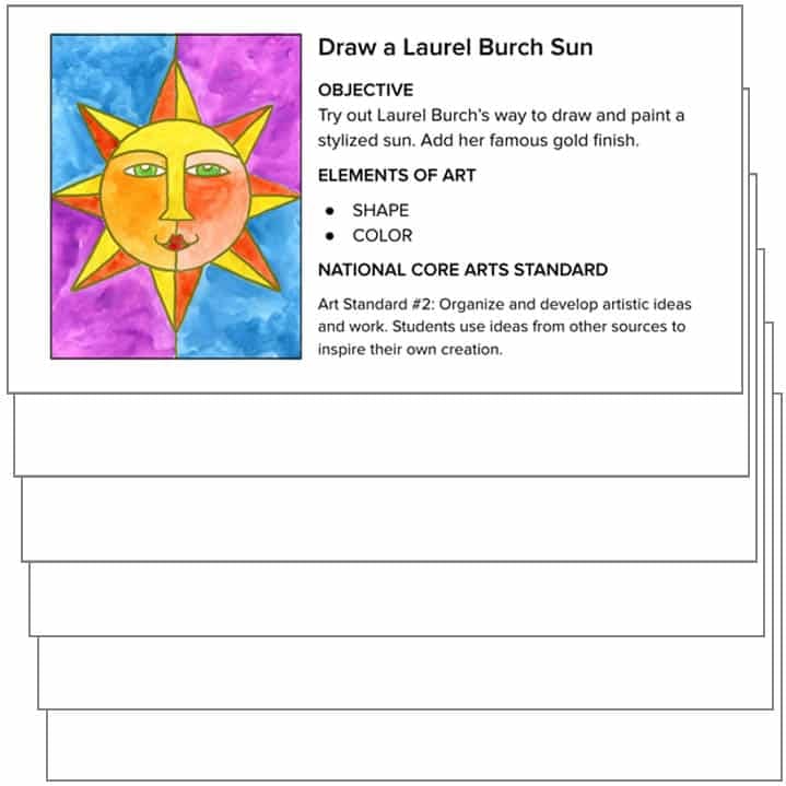 Laurel Burch Sun · Art Projects for Kids