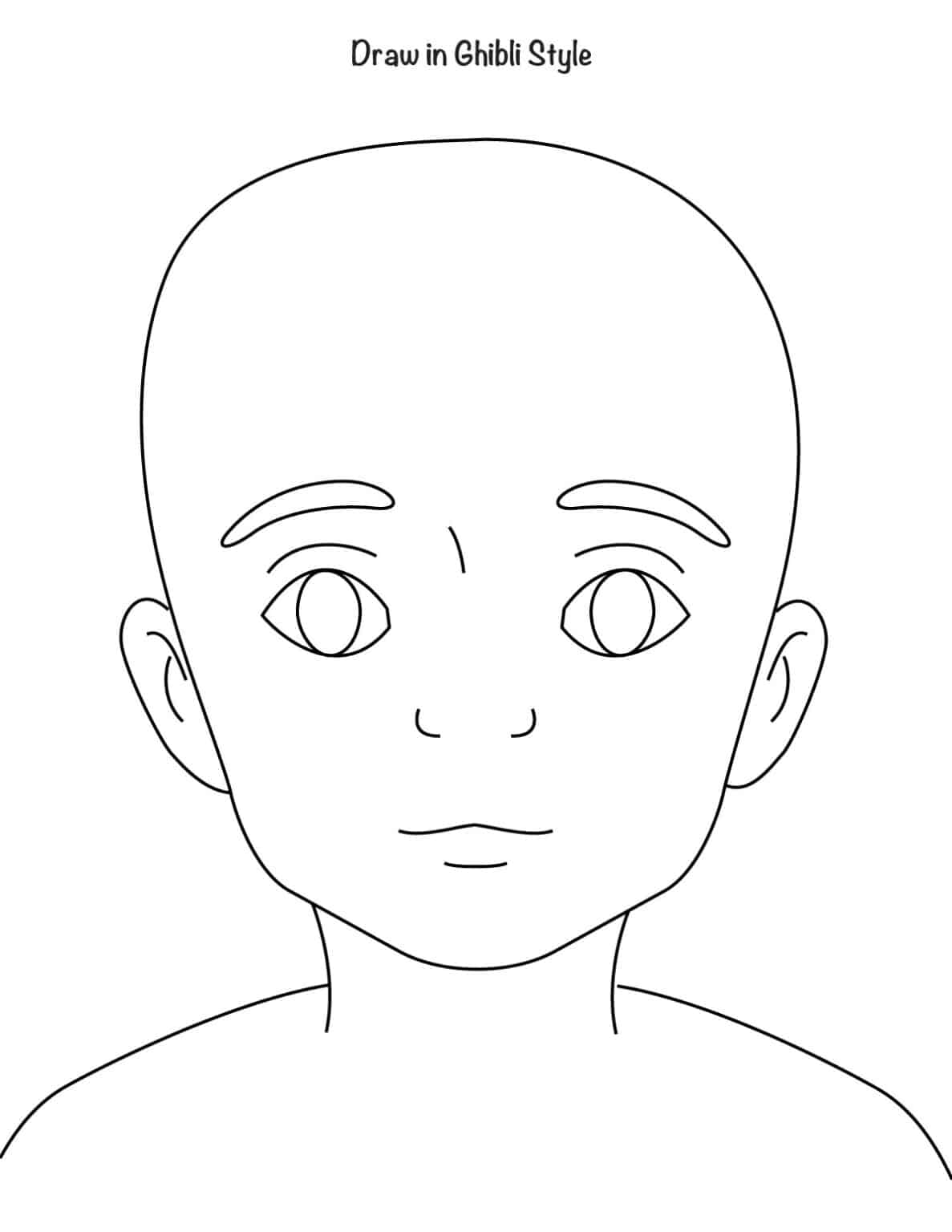How to Draw in Ghibli Style Step-by-Step Art Lesson Video for Kids