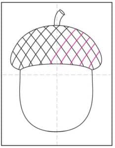 How to Draw an Acorn: Easy Step-by-Step Art Lesson for Kids