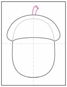 How to Draw an Acorn: Easy Step-by-Step Art Lesson for Kids
