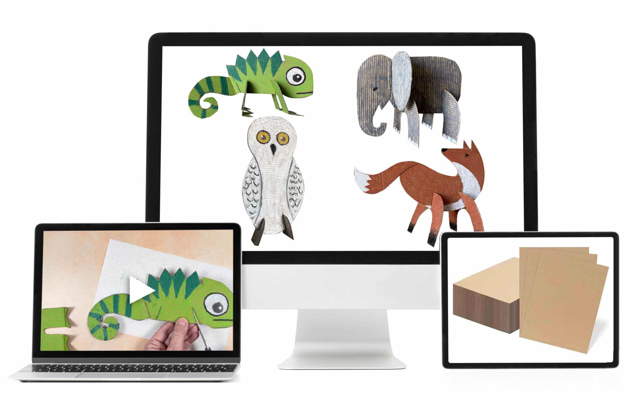Open-and-Go 3D Animal Mini Art Unit
