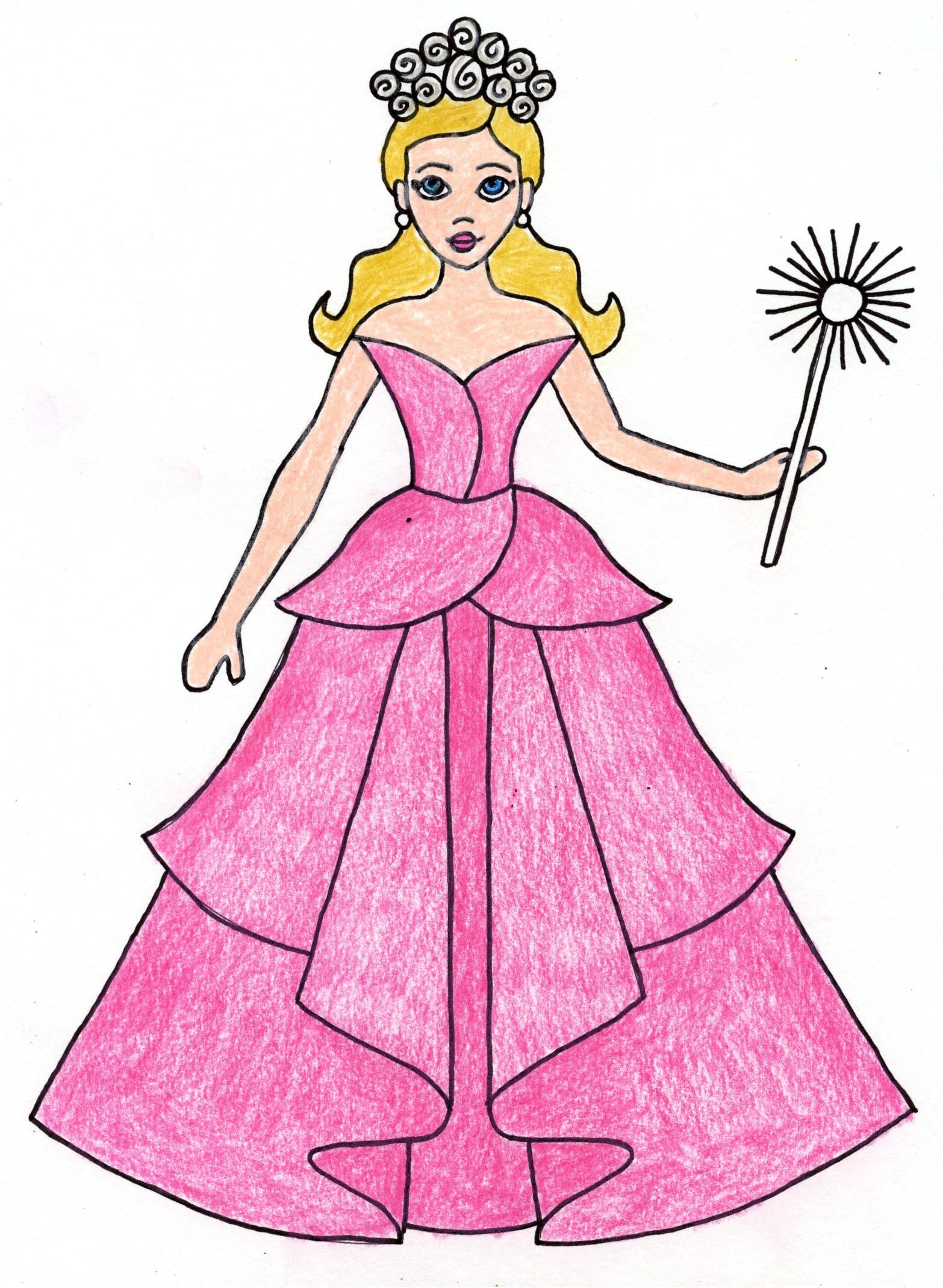 Glinda Drawing: Easy Step-by-Step Tutorial for Kids
