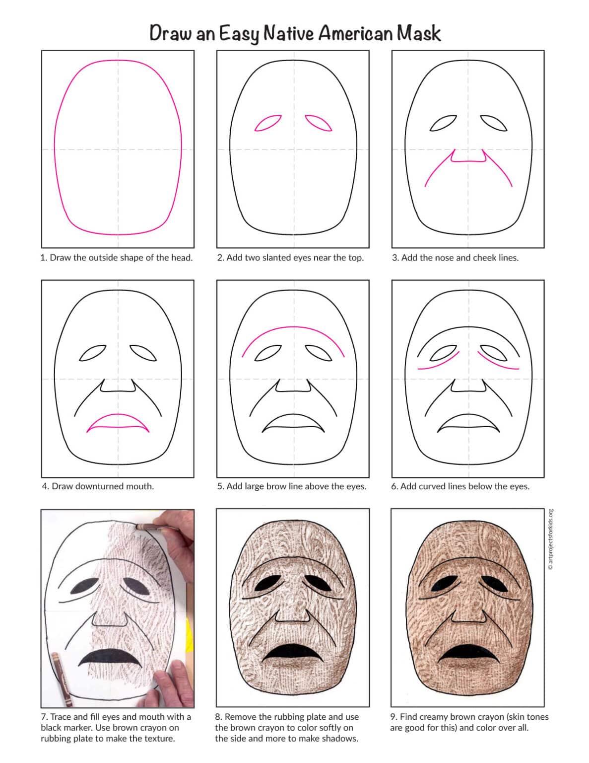 Easy Native American Masks: Cherokee-Inspired Art Lesson for Kids