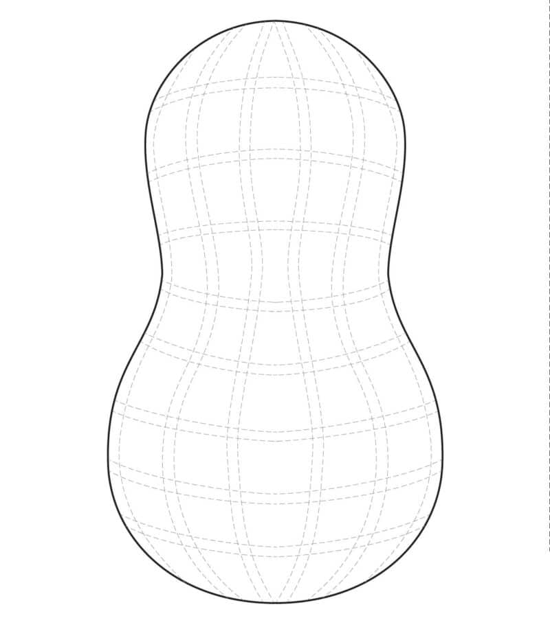 Peanut Drawing: Step-by-Step How to Art Lesson with Video