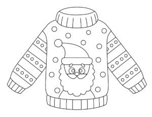 Sweater Drawing Lesson: Easy Ugly Christmas Knit Sweater Art Lesson for ...