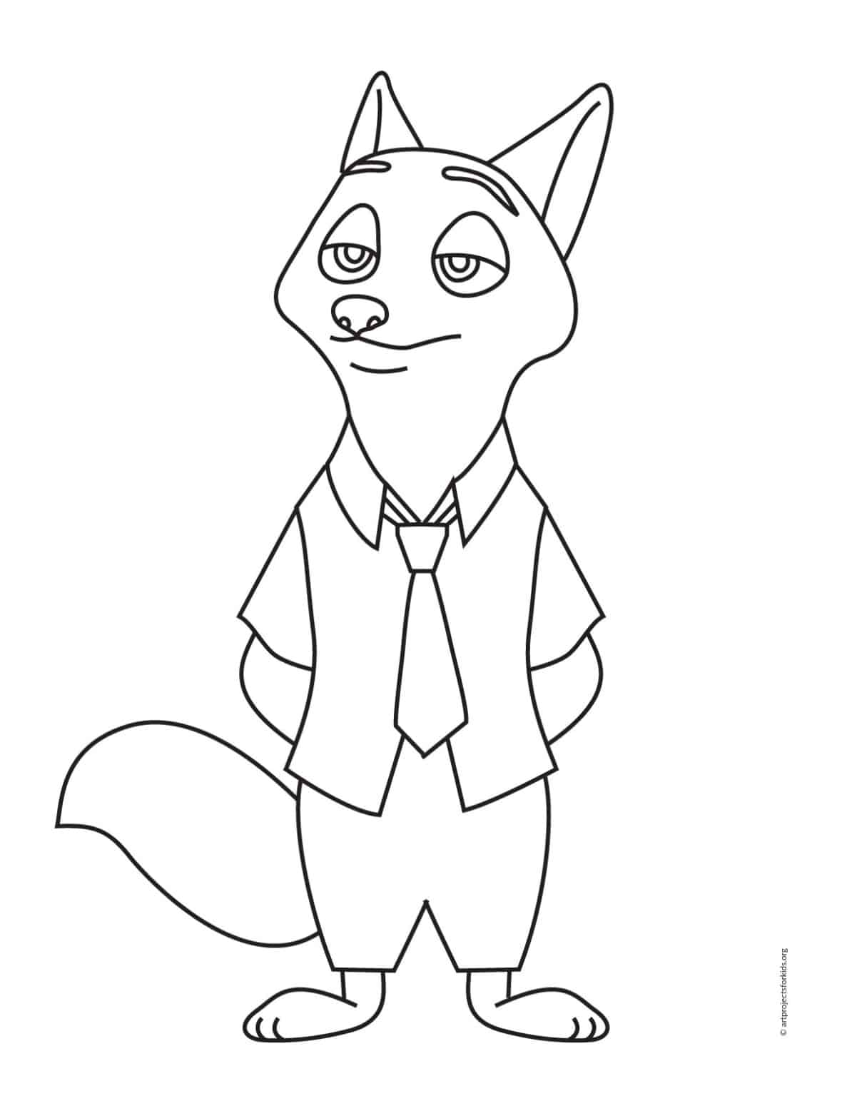 How to Draw Nick Wilde: Easy Zootopia Fox Drawing for Kids