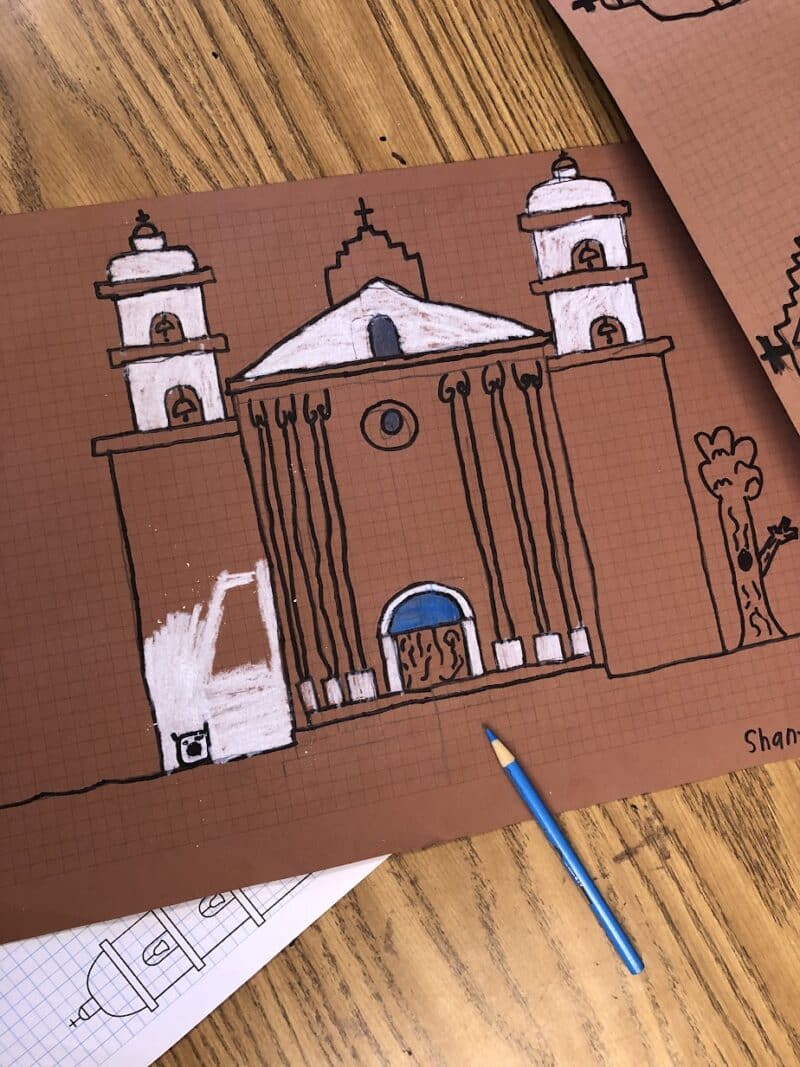 How to Draw a Mission: Easy Step-by-Step Art Lesson for Kids