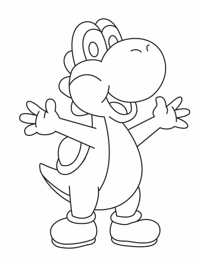 Yoshi Drawing: Easy Step-by-Step Art Lesson for Kids